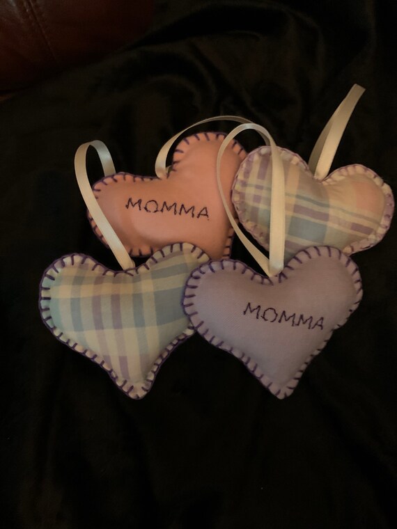 Memory Heart Ornaments | Etsy