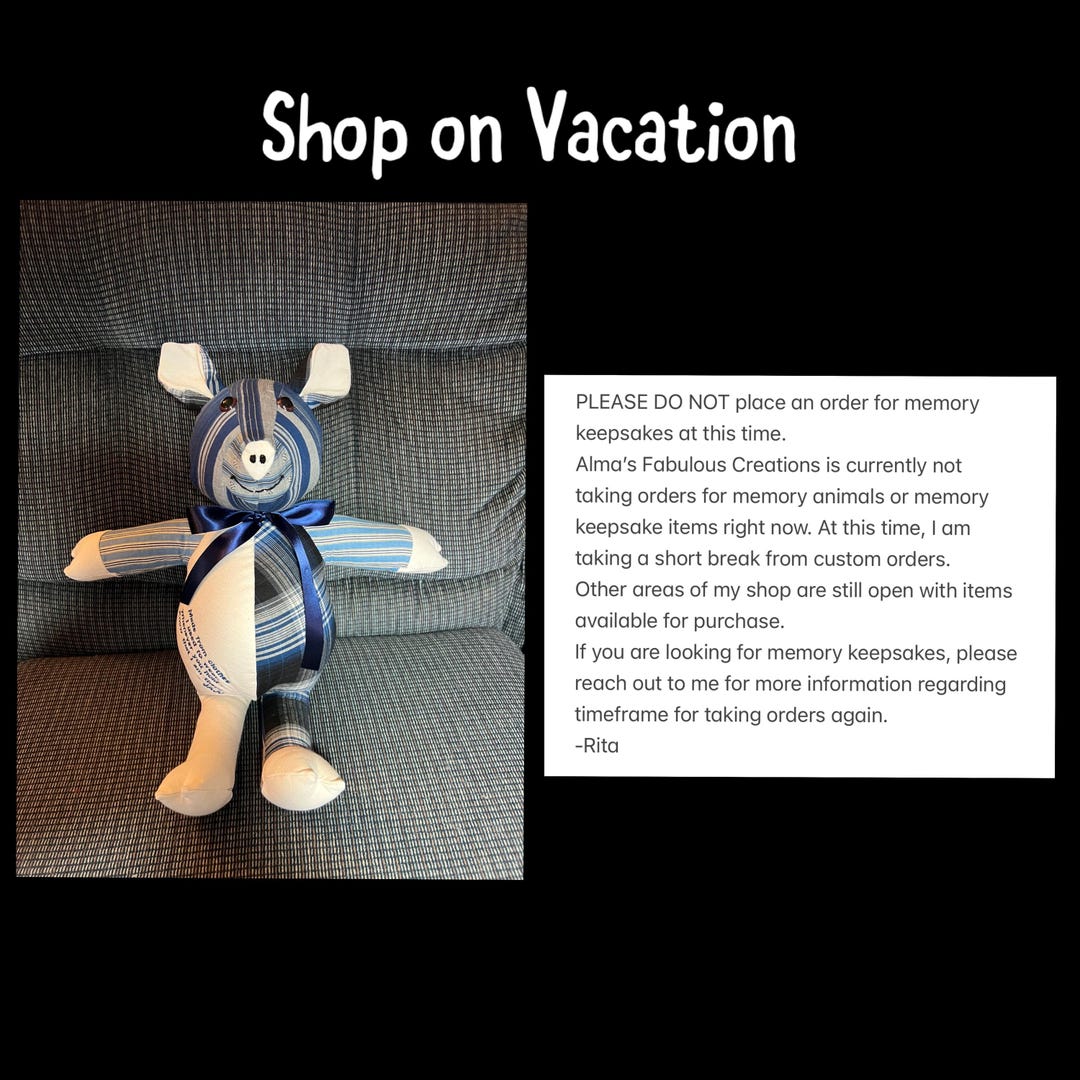 Memory Pig Stuffed Animal - Etsy