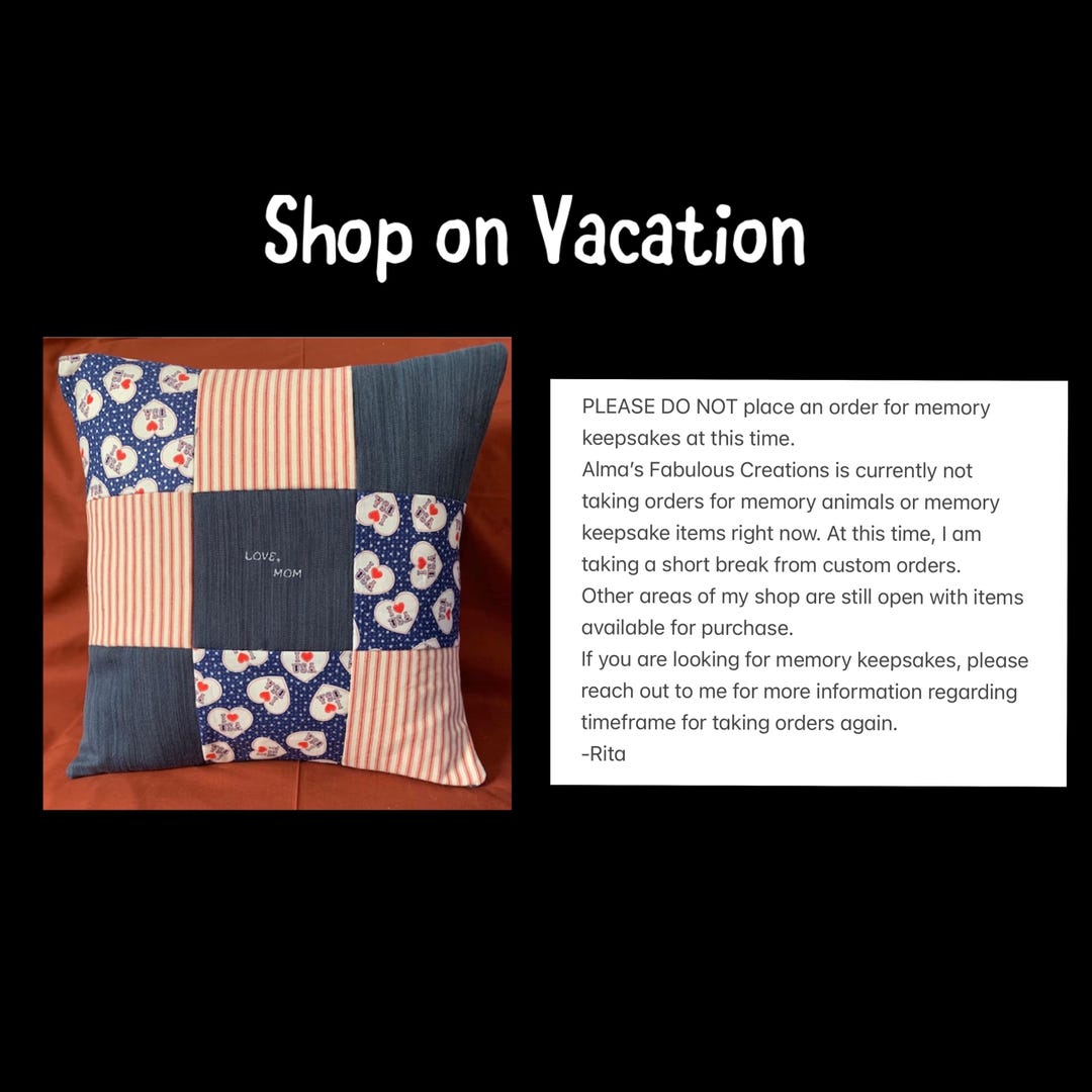 Patchwork Memory Pillow - Etsy
