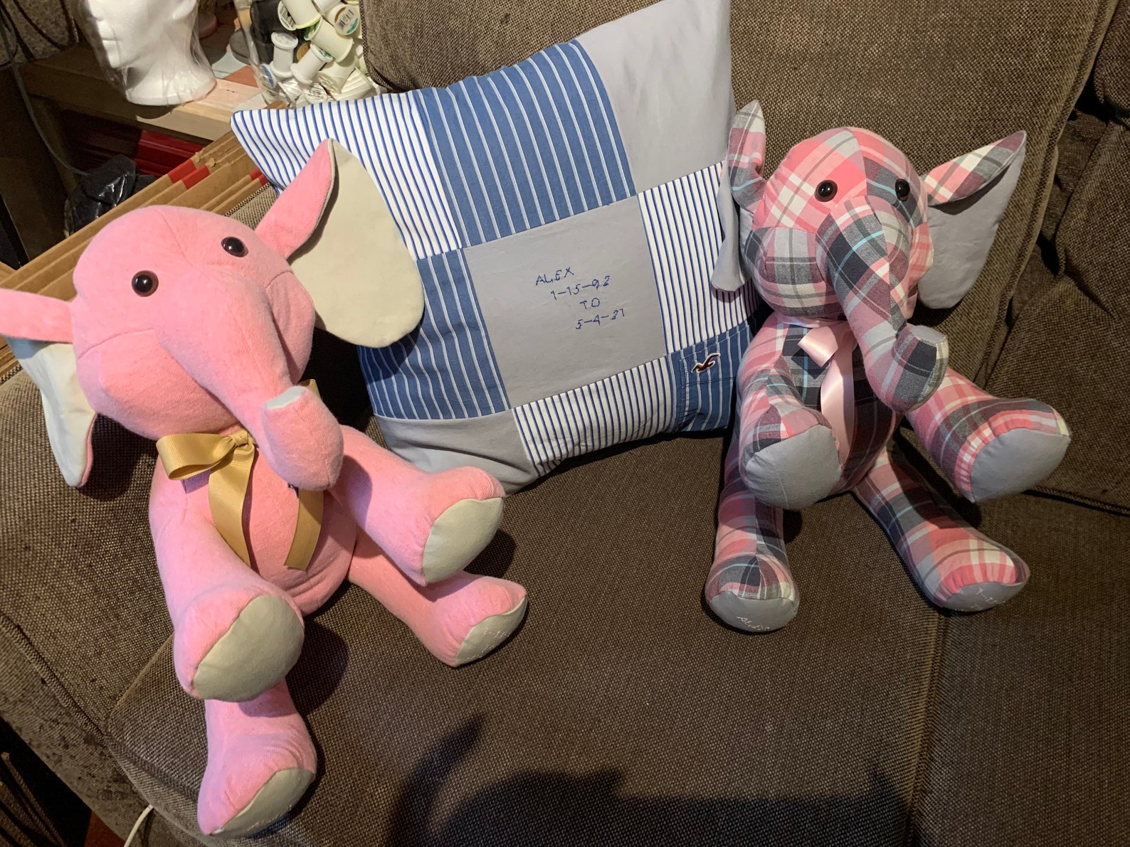Patchwork Memory Pillow - Etsy