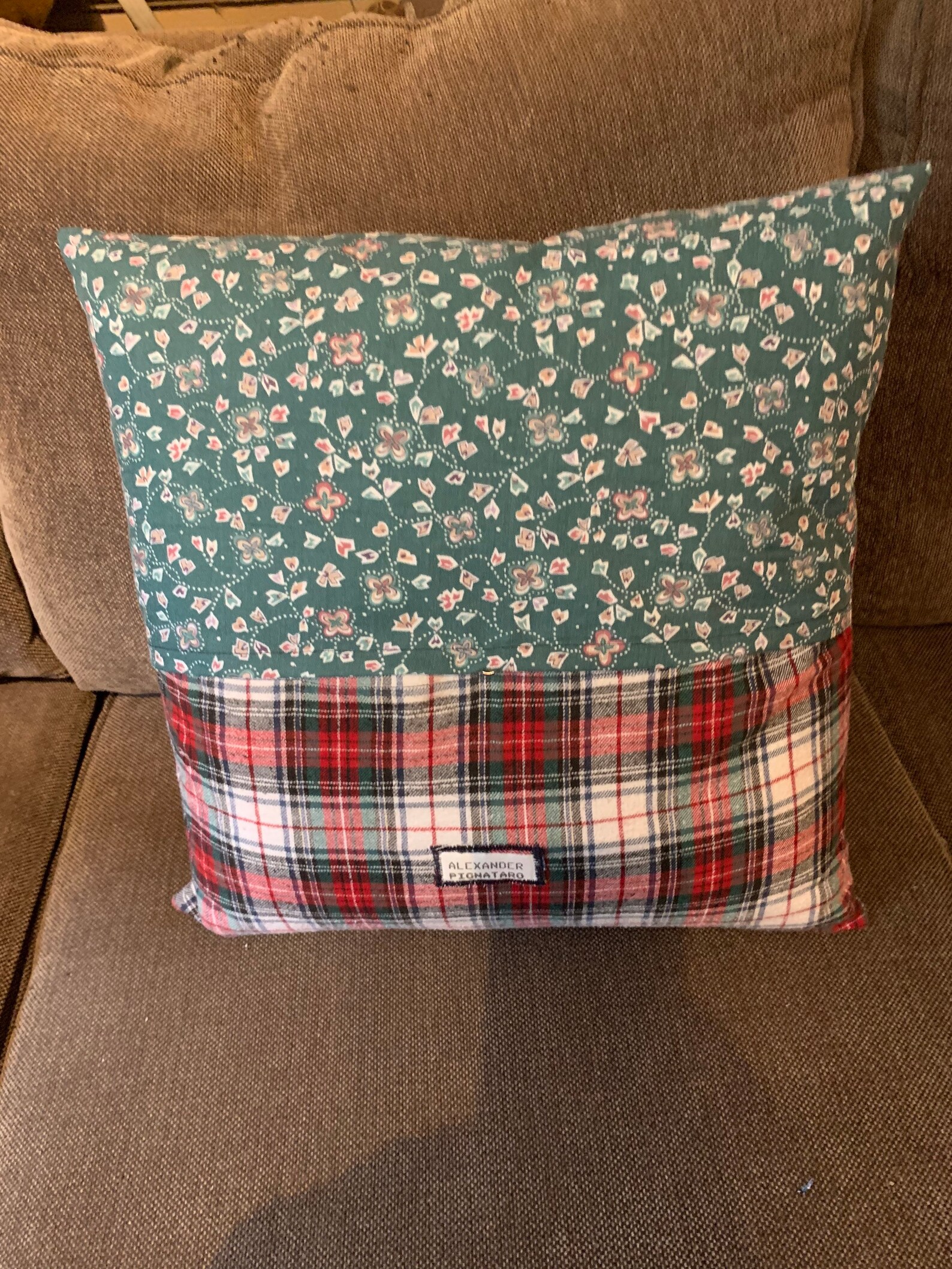 Patchwork Memory Pillow - Etsy