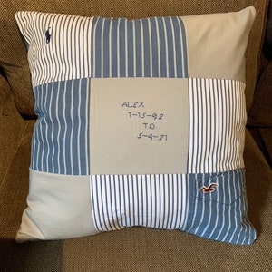 Patchwork Memory Pillow - Etsy