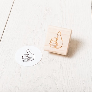 Thumbs up / Down Rubber Stamp - Etsy