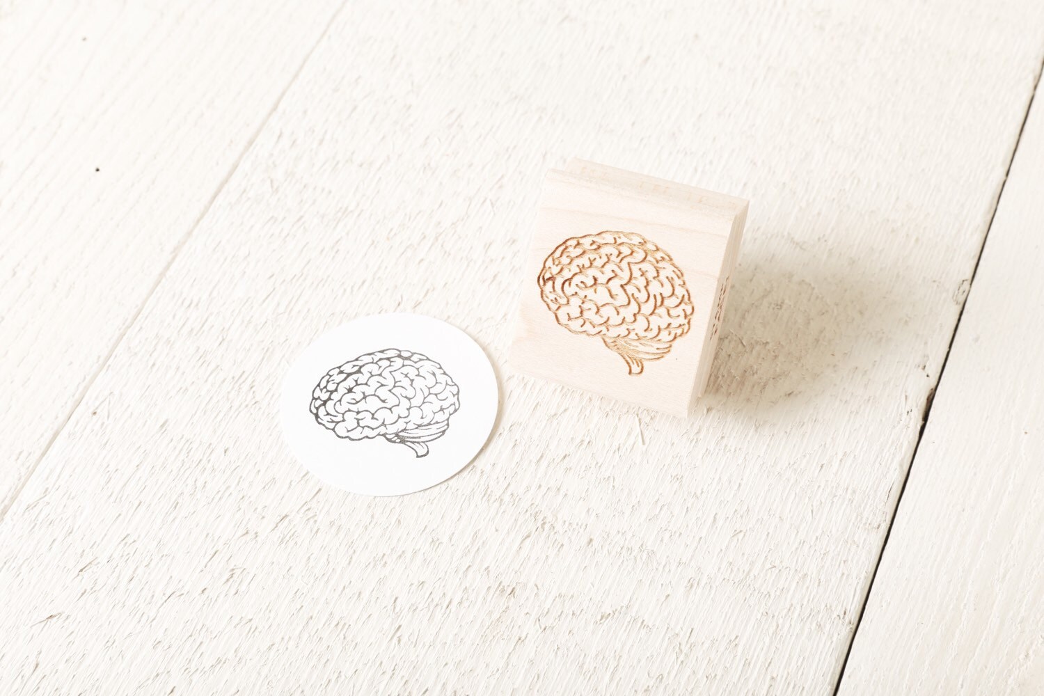 Human Brain Rubber Stamp - Etsy