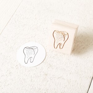Human Tooth Rubber Stamp - Etsy