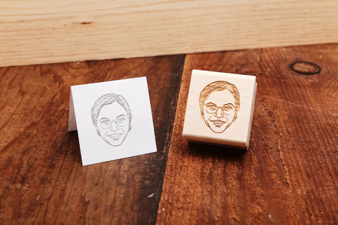 Rosa Parks Rubber Stamp Portrait - Etsy