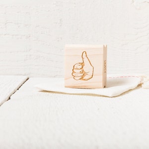 Thumbs up / Down Rubber Stamp - Etsy