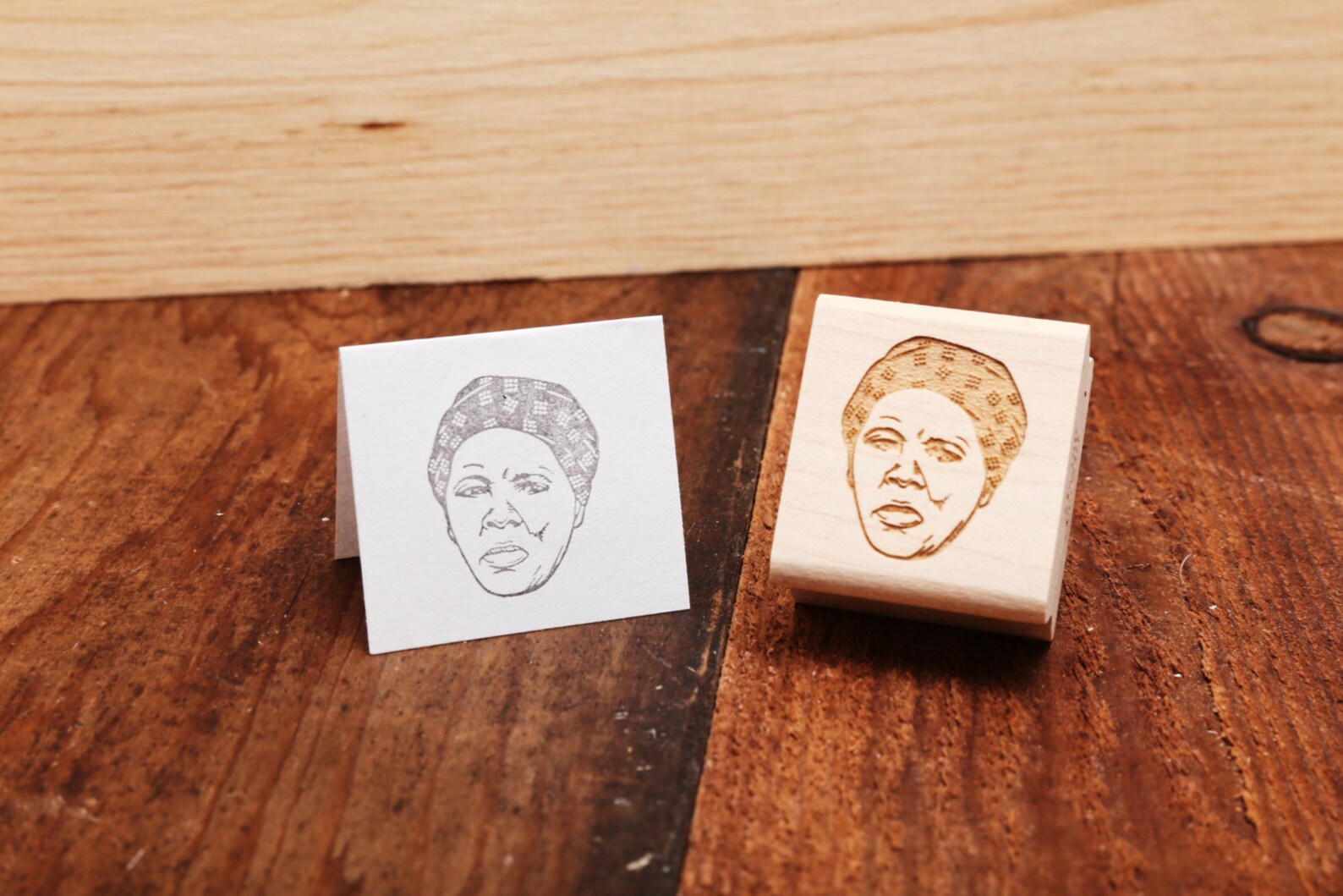 Harriet Tubman Rubber Stamp Portrait | Etsy