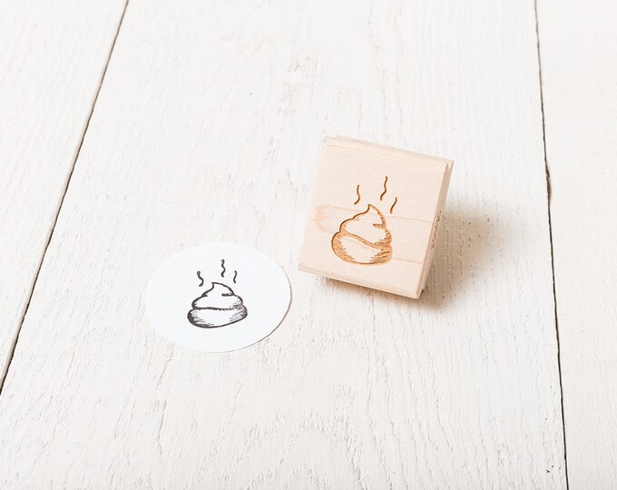 Stinky Poop Rubber Stamp - Etsy