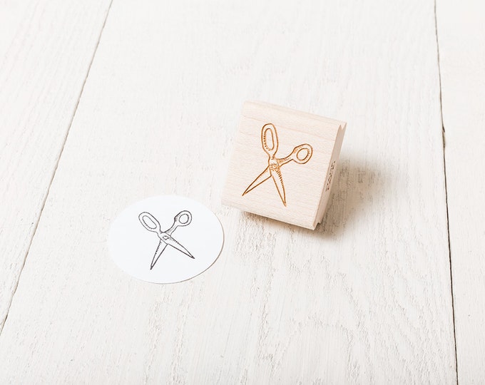 Scissors - Rubber Stamp - Etsy