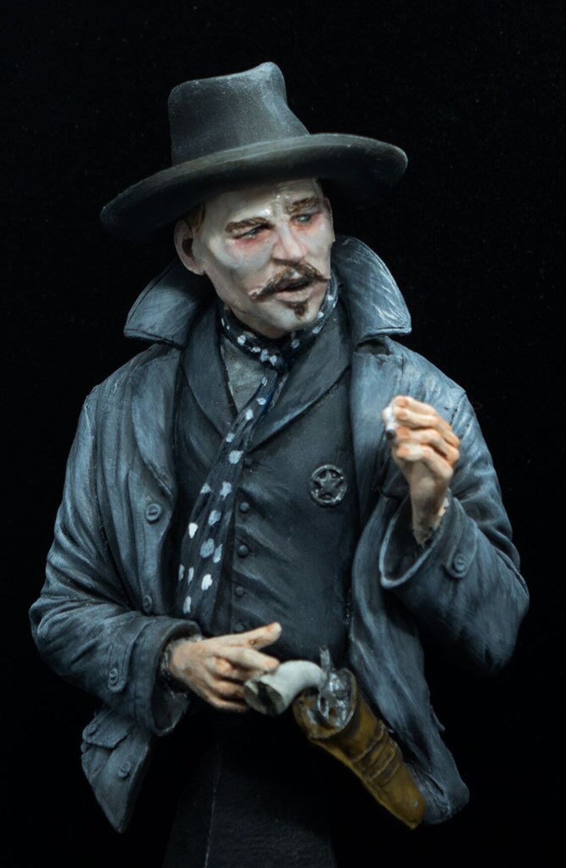 Val Kilmer Doc Holliday Collectible Hand Painted 3D Figure Resin Art ...