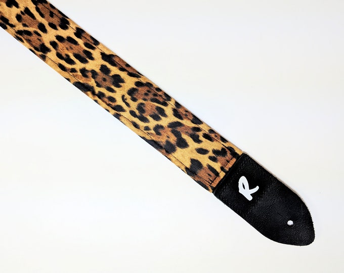 Leopard Guitar Strap - Etsy