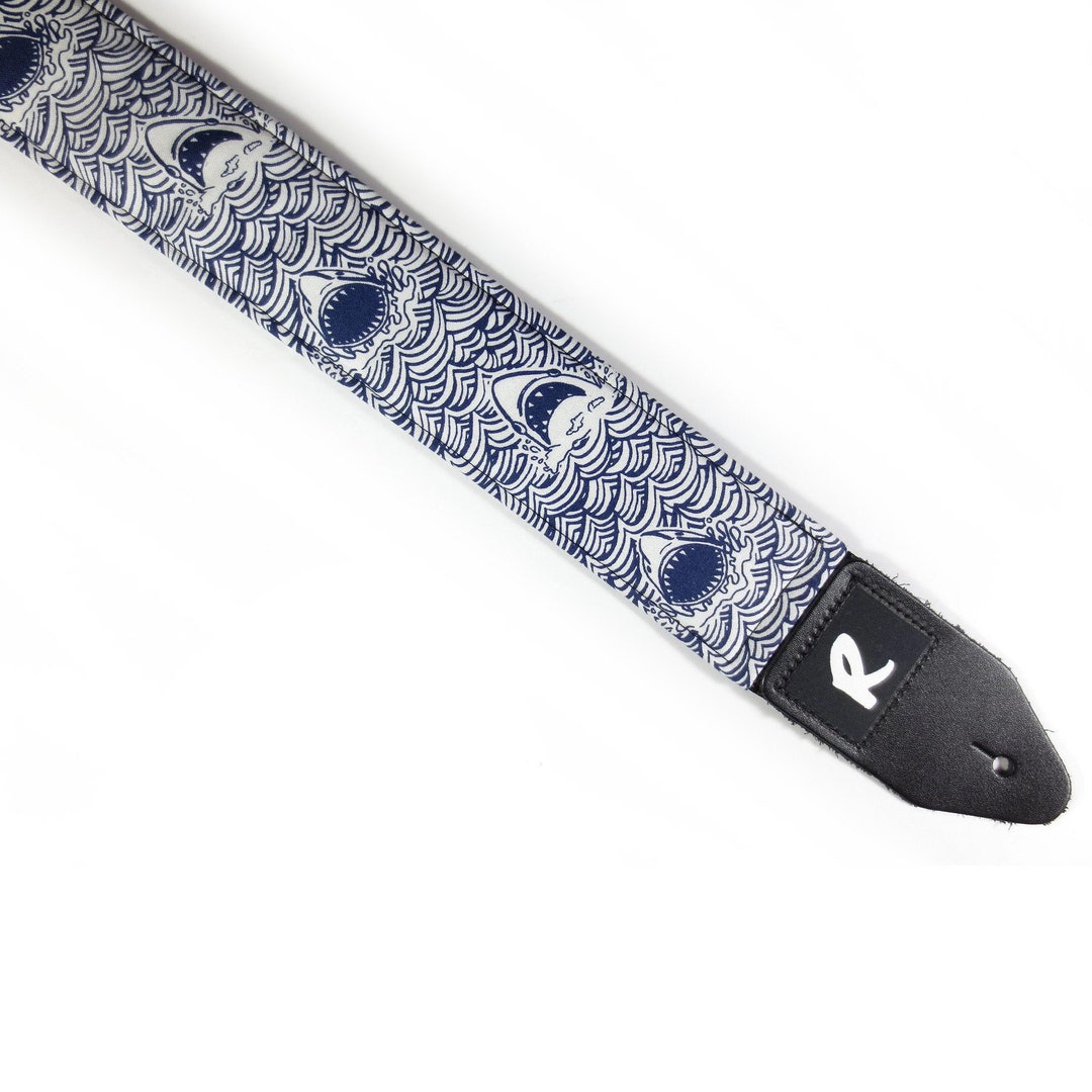 SHARK BITE Guitar Strap - Acoustic, Electric, or Bass - Etsy