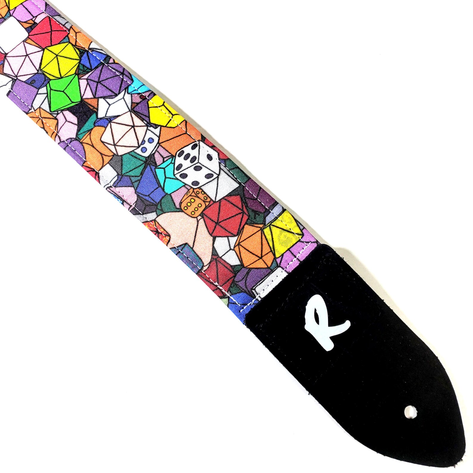 Polyhedral Die Role Playing Game Guitar Strap - Board Game Dice Guitar ...