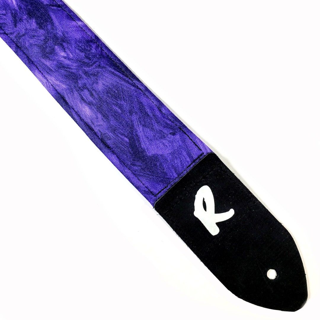 Deep Purple Guitar Strap - Guitar Strap- Purple Batik Guitar Strap ...