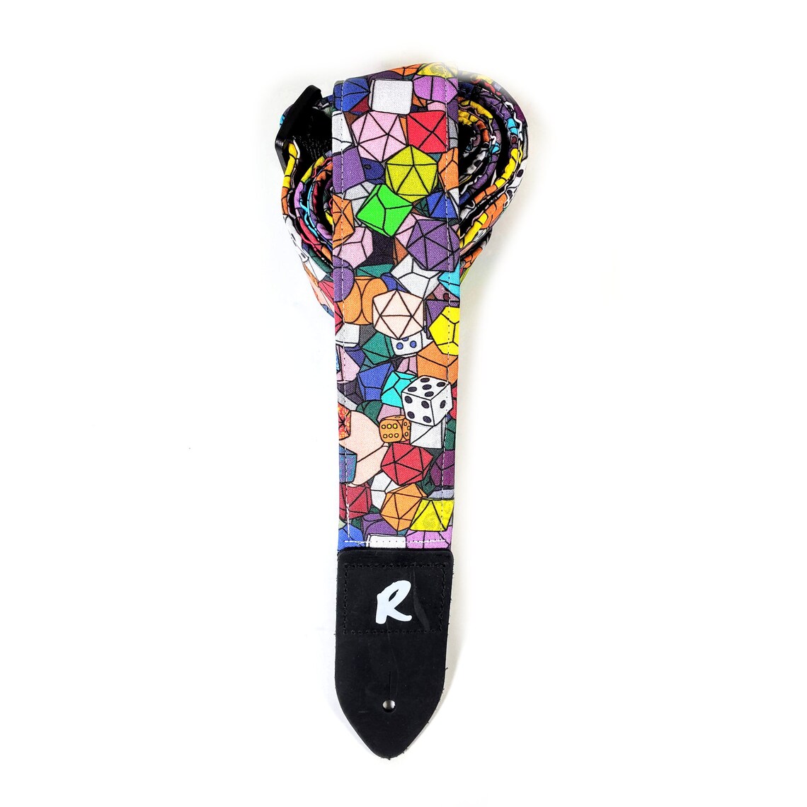 Polyhedral Die Role Playing Game Guitar Strap - Board Game Dice Guitar ...