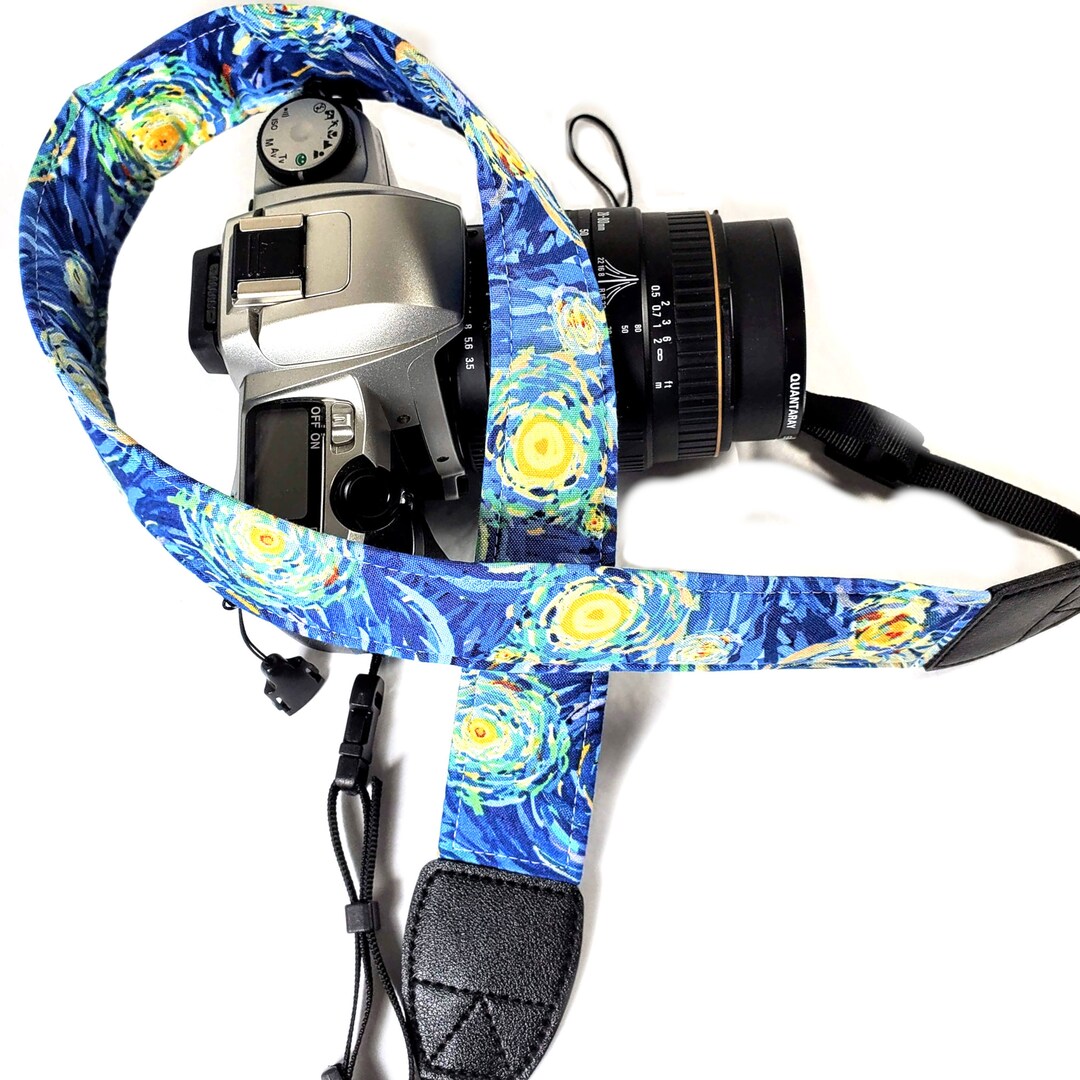 Starry Night Camera Strap -van Gogh Camera Strap - Double Padded ...