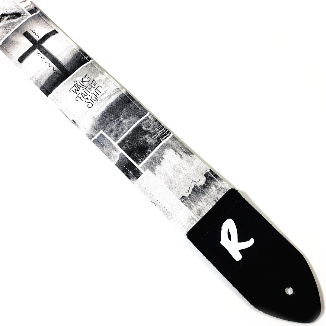 Cross Guitar Strap-walk by Faith Not by Sight-religious Guitar Strap ...