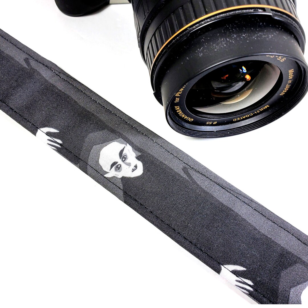 Nosferatu Camera Strap - Black and White Camera Strap - Double Padded ...