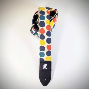 Multi Colored Dot Guitar Strap Cute Adjustable Double - Etsy