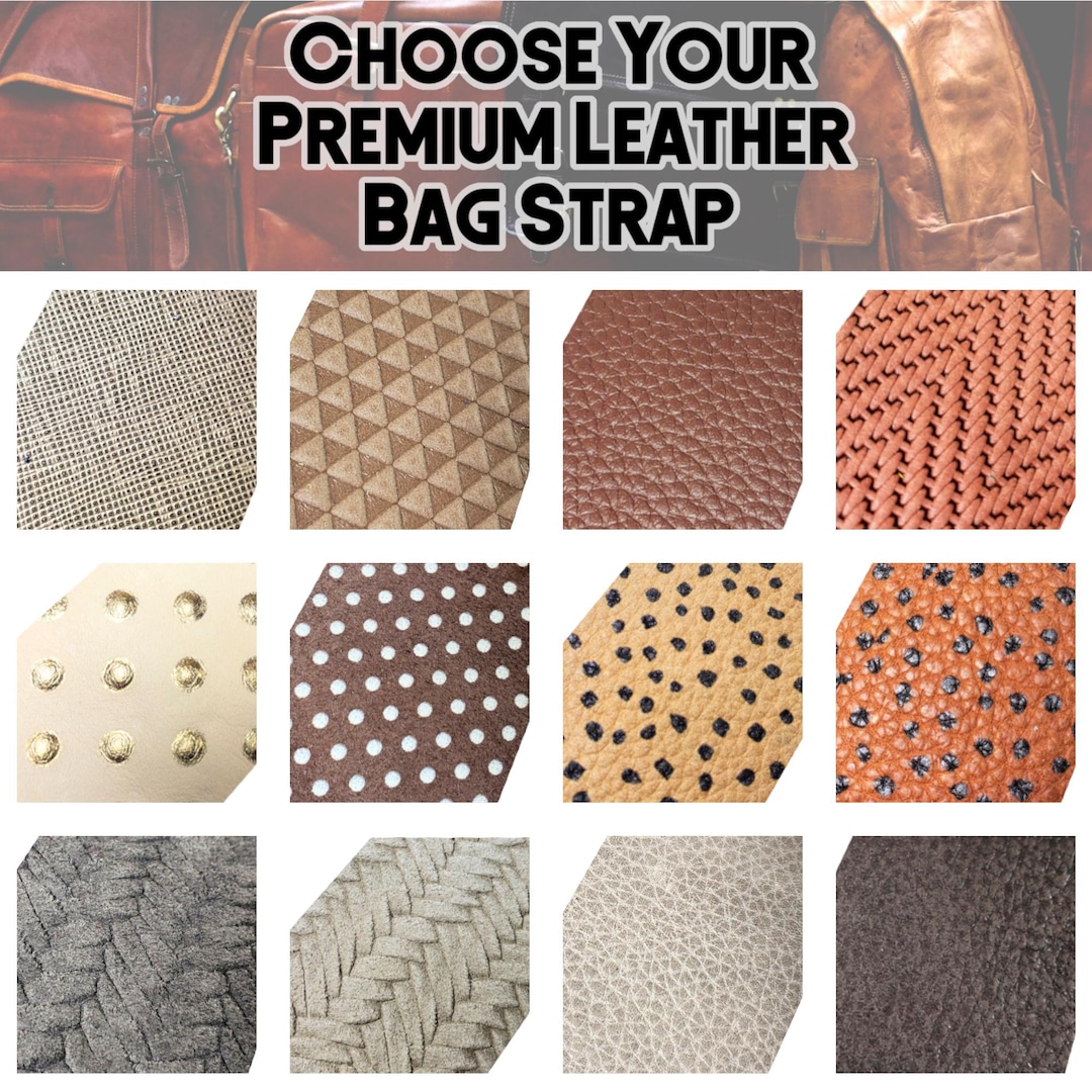 Brown Leather Purse Strap | Tan Premium Leather Bag Strap | Your Choice ...
