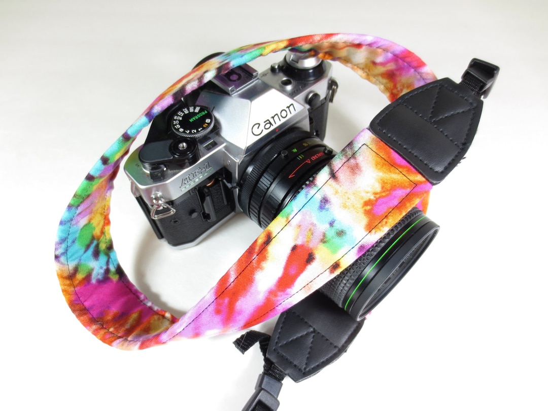 Tie Dye Camera Strap - Hippie - 60's - DSLR / Slr-double Padded ...