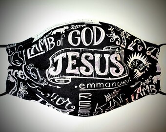 Jesus Face Mask | Etsy
