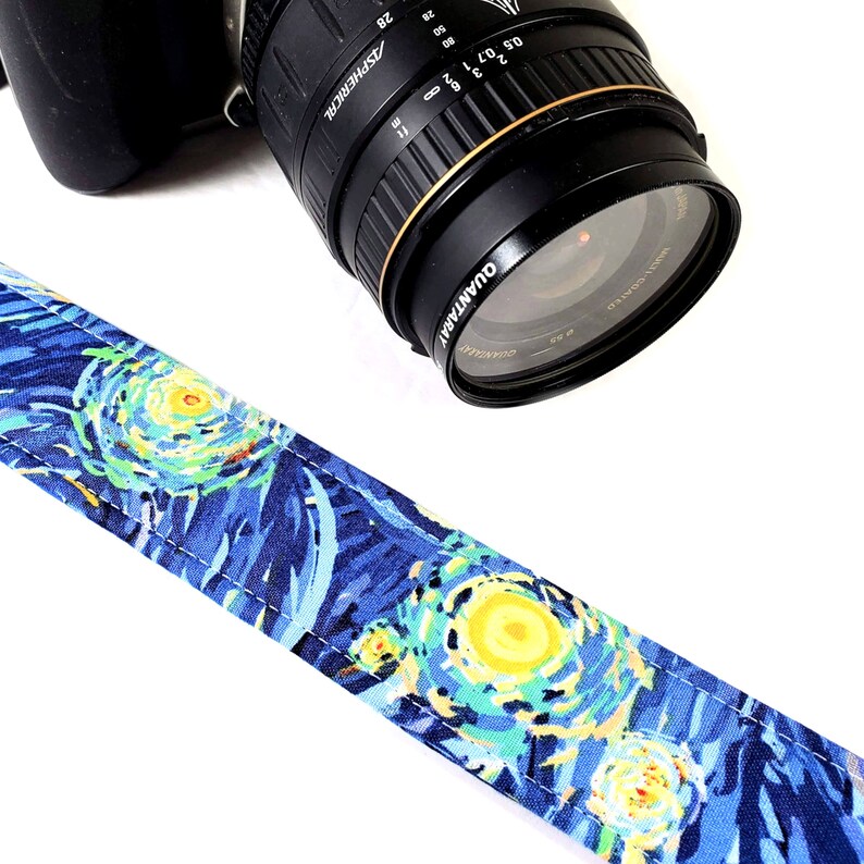 Starry Night Camera Strap -van Gogh Camera Strap - Double Padded ...