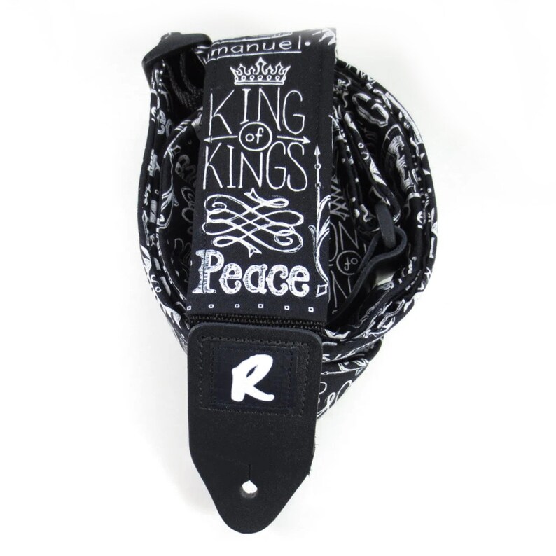 Religious Guitar Strap Christian Jesus Chalkboard - Etsy
