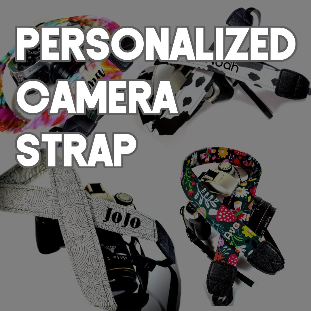Personalized Camera Strap - Add a Name to Any of Our Camera Straps! - Etsy