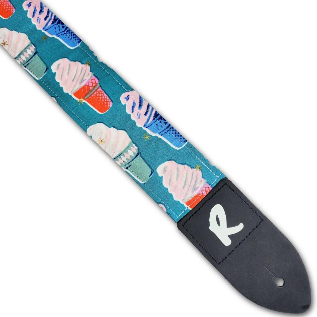 Ice Cream Cone Guitar Strap- Ice Cream Guitar Strap - Soft Serve Ice ...