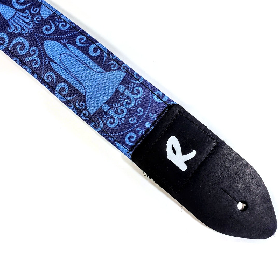 Blue Space Shuttle Guitar Strap - Decorative Rockets Guitar Straps ...