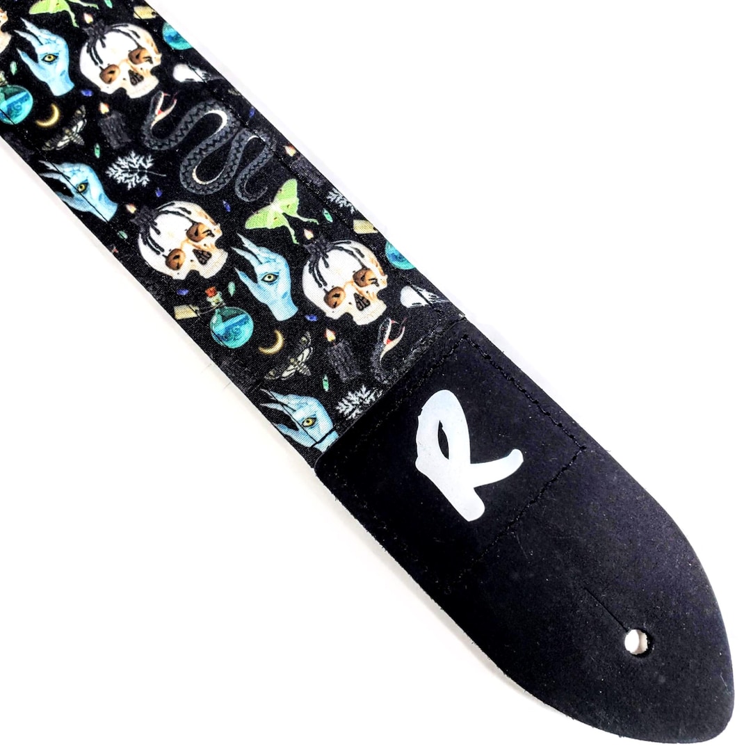 Skulls and Snakes Guitar Strap - Magical Guitar Strap - Snake Guitar ...