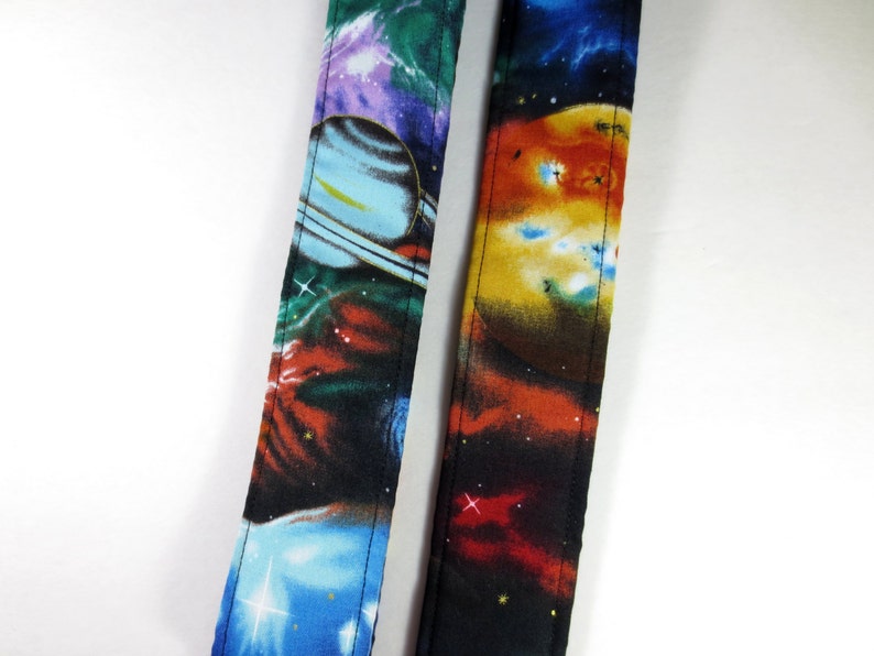 Space Galaxy Guitar Strap Nebula Green Red Yellow With | Etsy