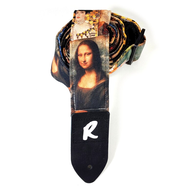 Mona Lisa Guitar Strap -vincent Van Gogh Guitar Strap- Gustav Klimt ...