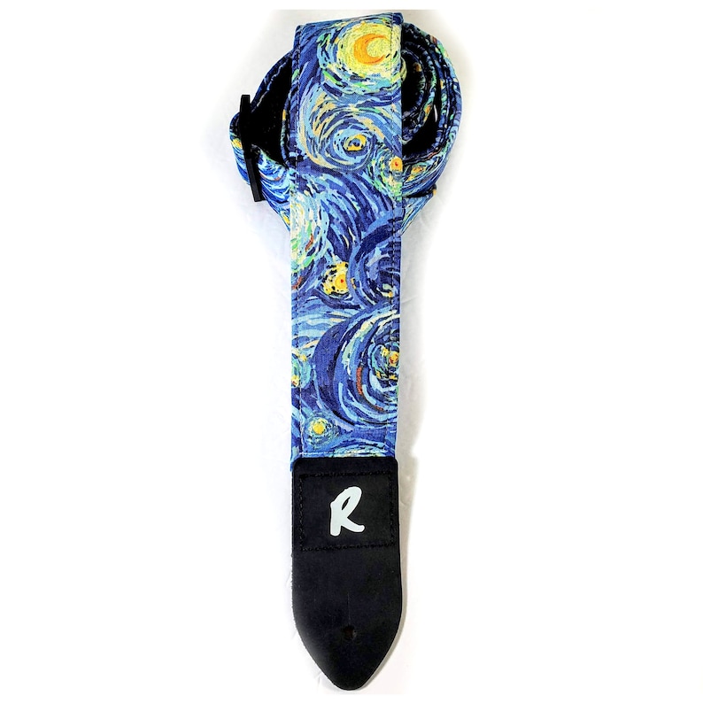 Starry Night Guitar Strap vincent Van Gogh Guitar Strap - Etsy