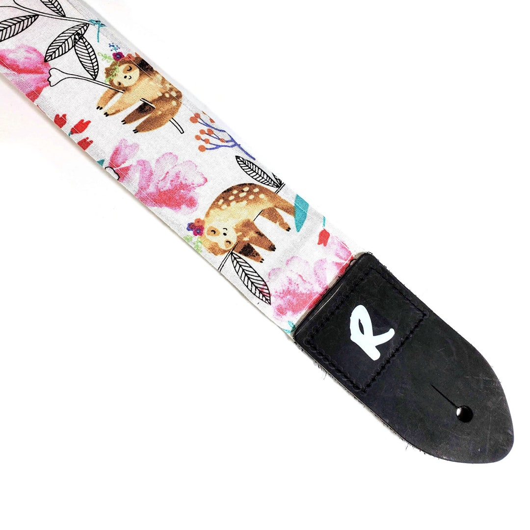 Adorable Sloth Guitar Strap - Sloths Guitar Strap-double Padded Guitar ...