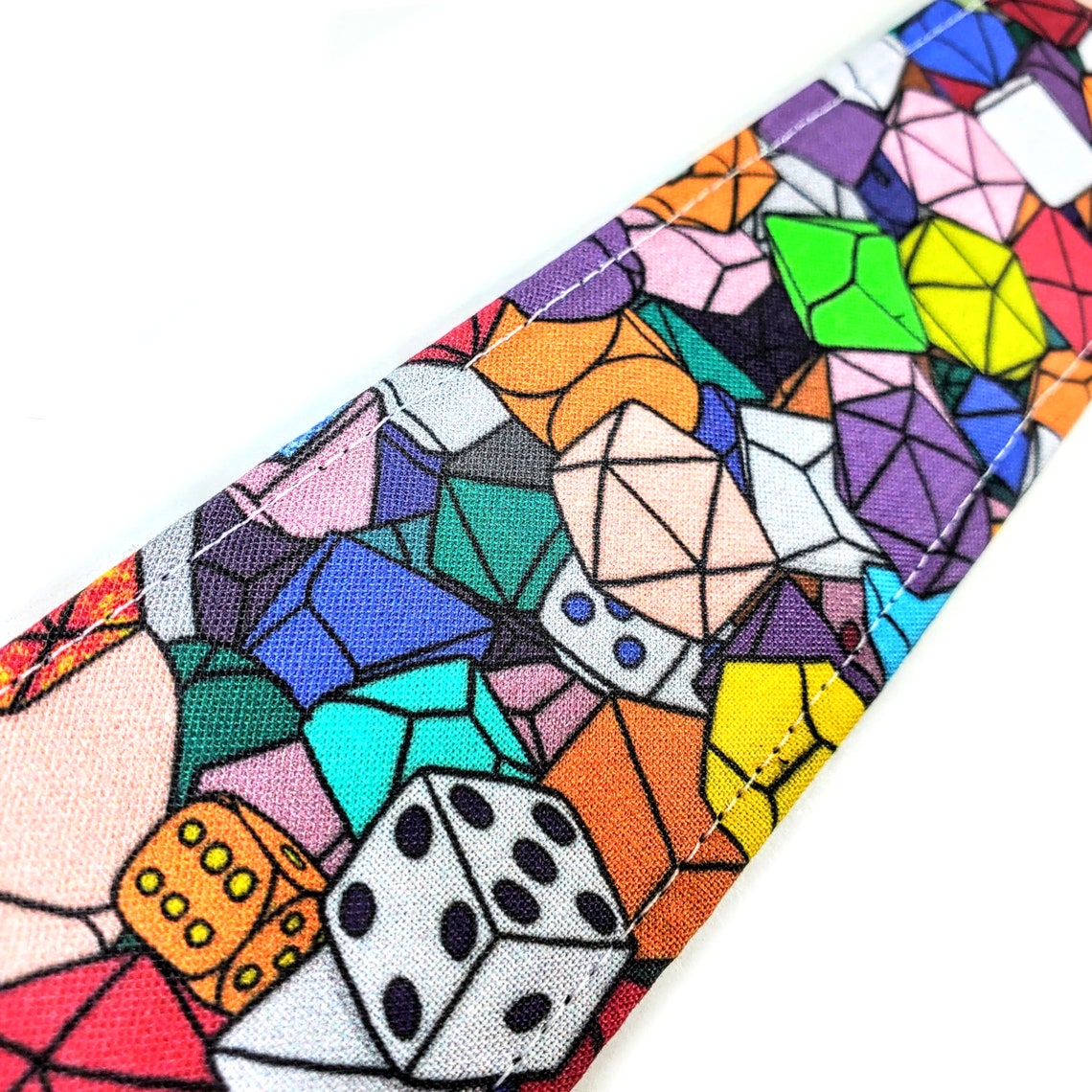 Polyhedral Die Role Playing Game Guitar Strap - Board Game Dice Guitar ...
