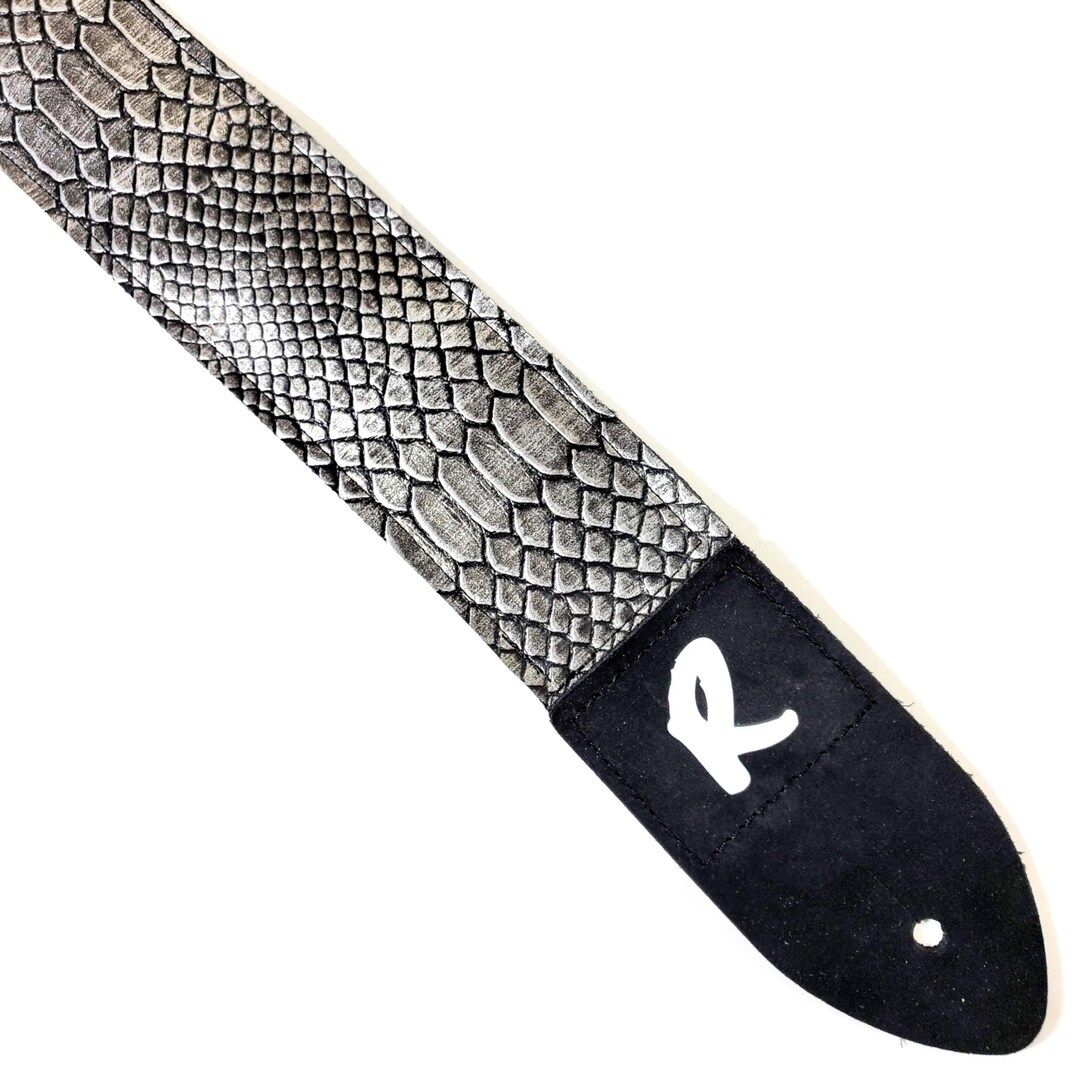 Faux Snake Skin Guitar Strap-dragon Scale Guitar Strap-textured Guitar ...