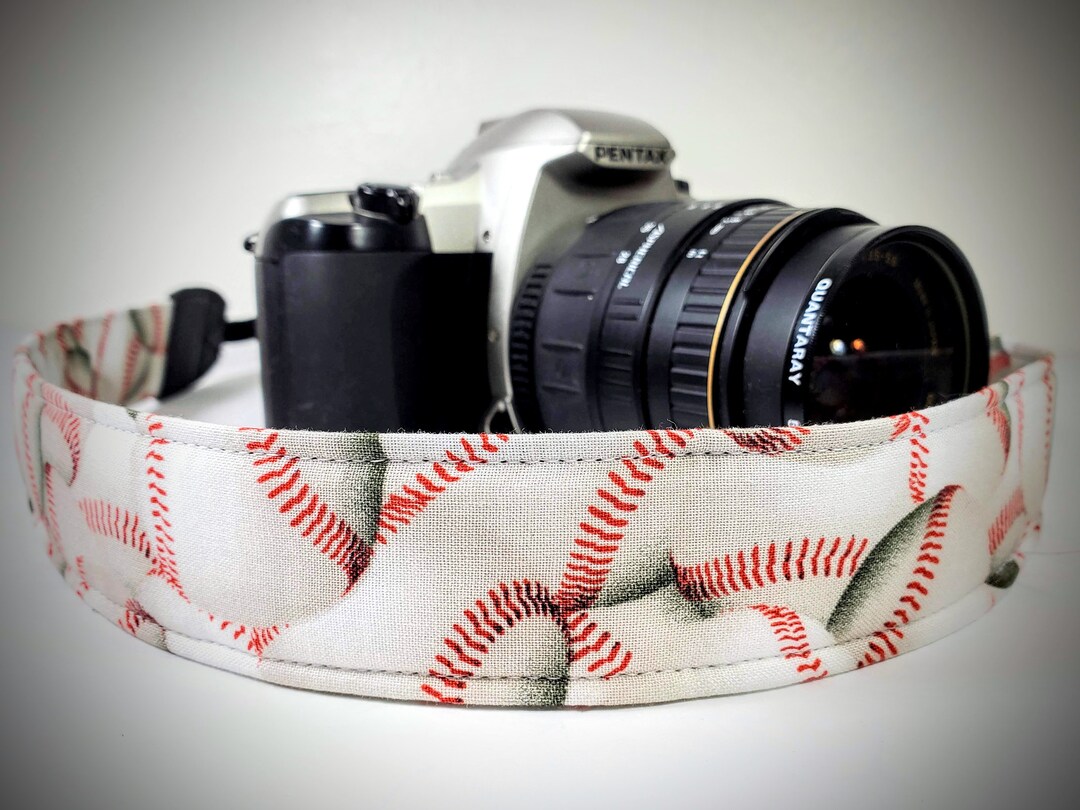 Baseball Camera Strap - Americas Past Time Camera Strap- DSLR / Slr ...