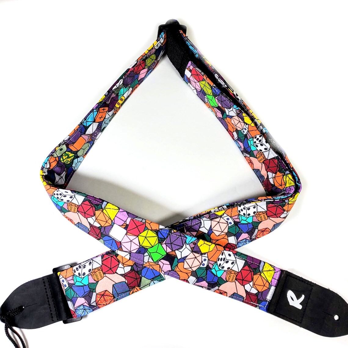 Polyhedral Die Role Playing Game Guitar Strap - Board Game Dice Guitar ...