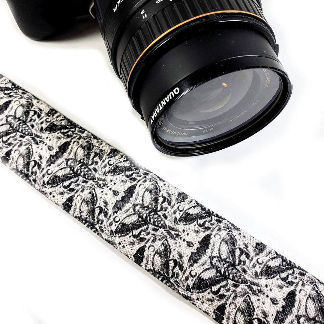 Skull Moth Black and White Camera Strap - Acherontia Atropos Camera ...