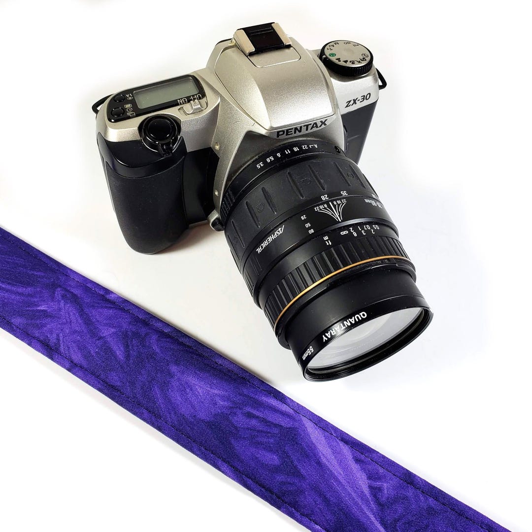 Purple Camera Strap - Textured Purple Camera Strap - Double Padded ...