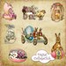 Vintage Easter Clip Art Clipart Images for Scrapbooking, Card Making ...