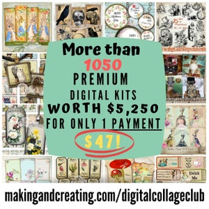 Vintage Retro Pin up Girls Ladies 1 X 2 Digital Collage Sheet Images ...