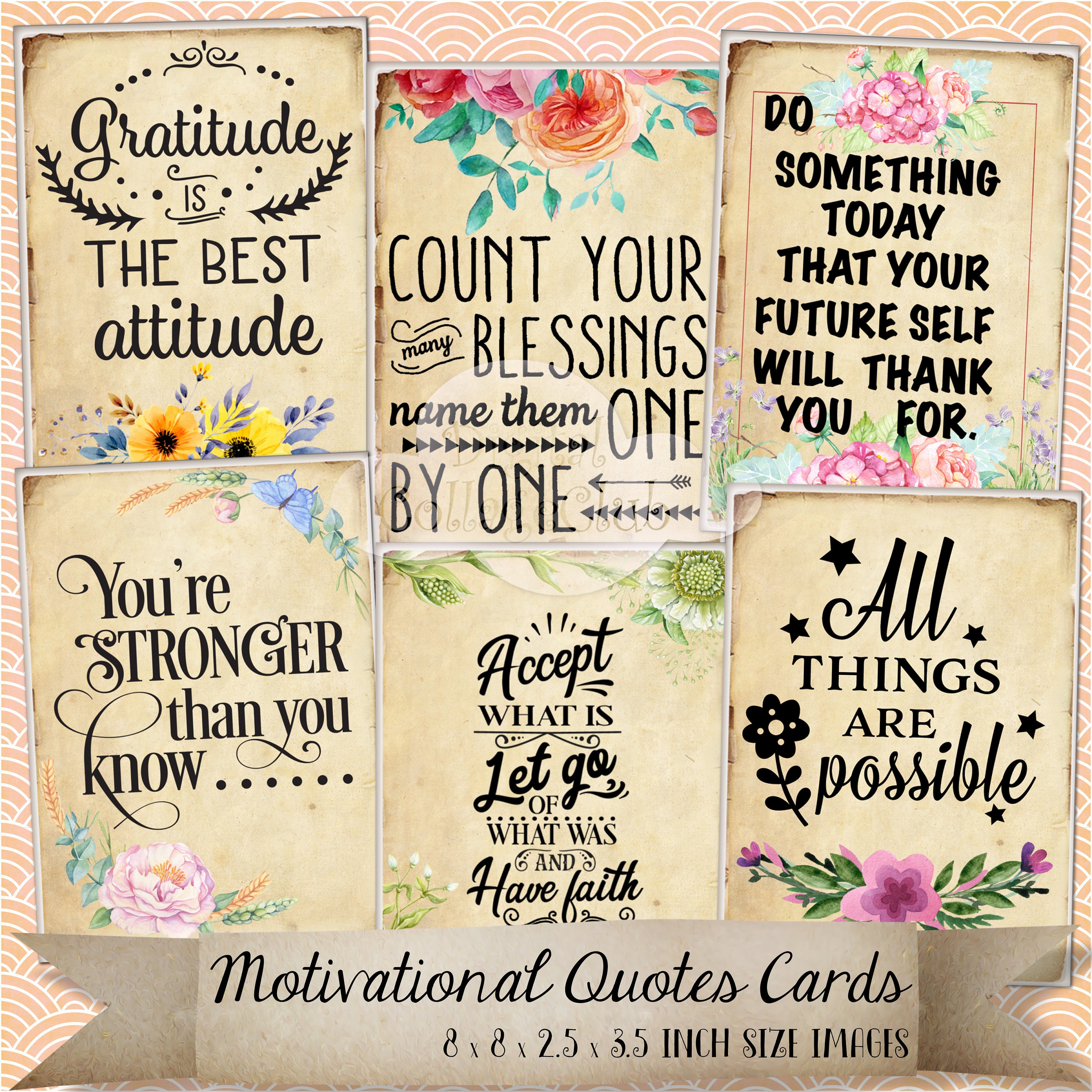 Inspirational Possitive Quotes Digital Cards Images Scrapbooking ...