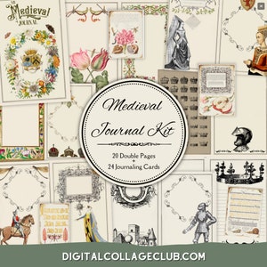 Medieval Middle Age Digital Junk Journal Kit Scrapbook Scrapbooking ...