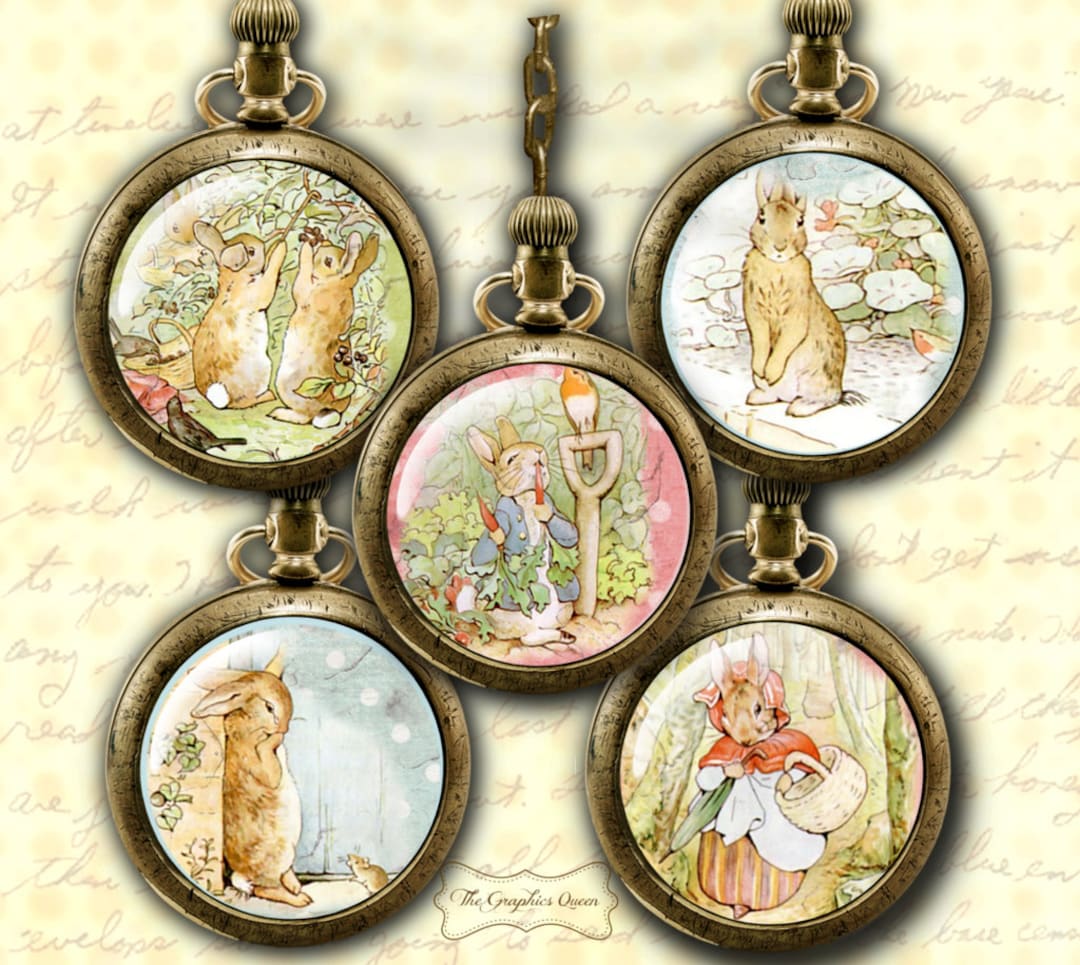 Potter Easter Images Peter Rabbit 2.5 Inch Circles Labels, Cupcake ...