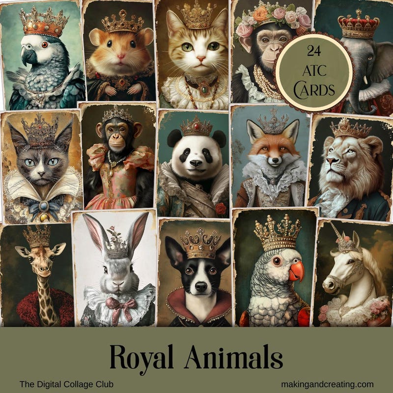 Victorian Style Animals - Etsy