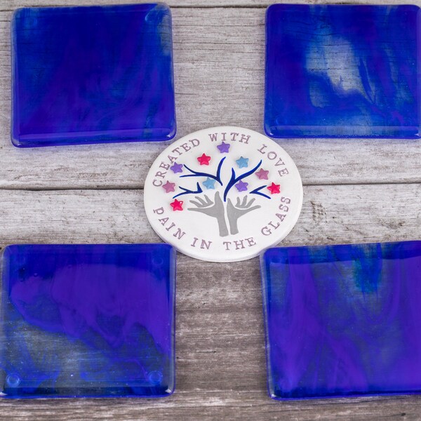 Blue Coasters - Etsy